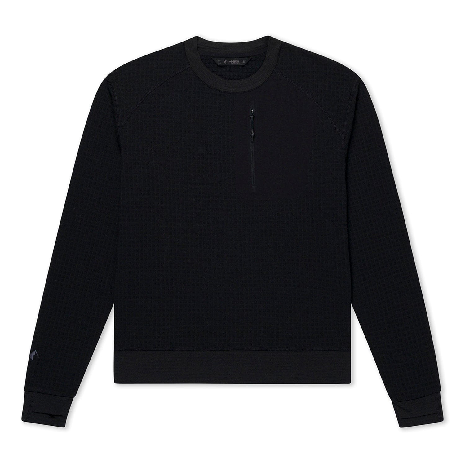 Women's Cloudripper Crew Neck Grid Fleece Pullover | Ridge Merino
